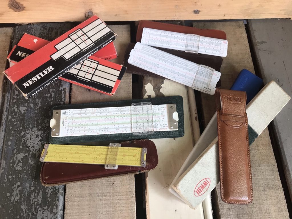 Great vintage collection: Pocket slide rules - Vintage Man Stuff